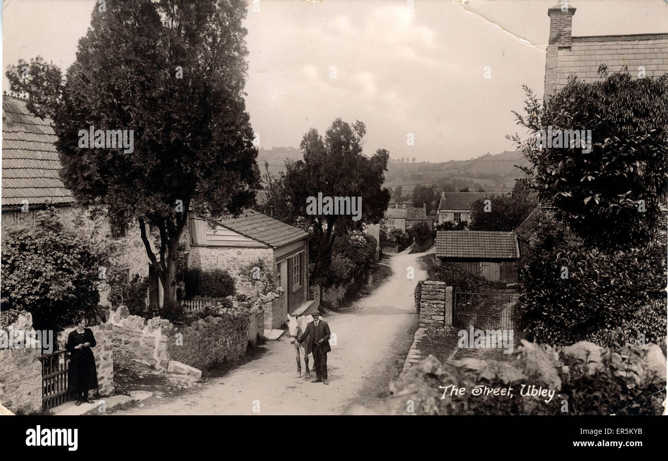 The Street, Ubley, Blagdon, England Stock Photo - Alamy