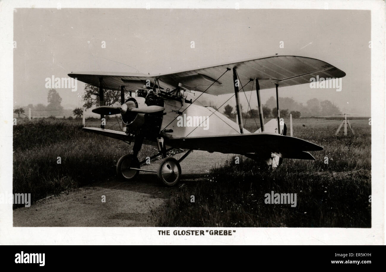 RAF Gloster Grebe Biplane, Made at Cheltenham, England Stock Photo - Alamy