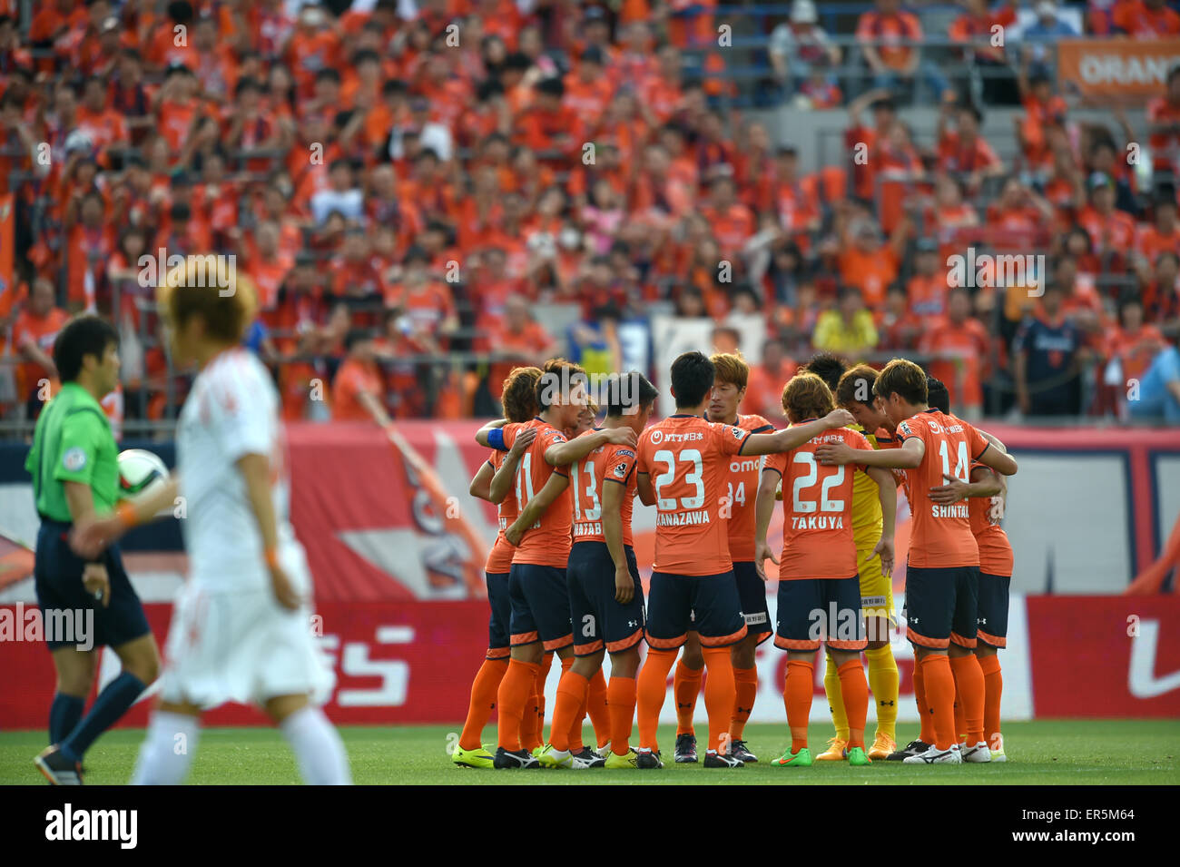 Saitama, Japan. 3rd May, 2015. Omiya Ardija team group Football/Soccer : Omiya Ardija players ...