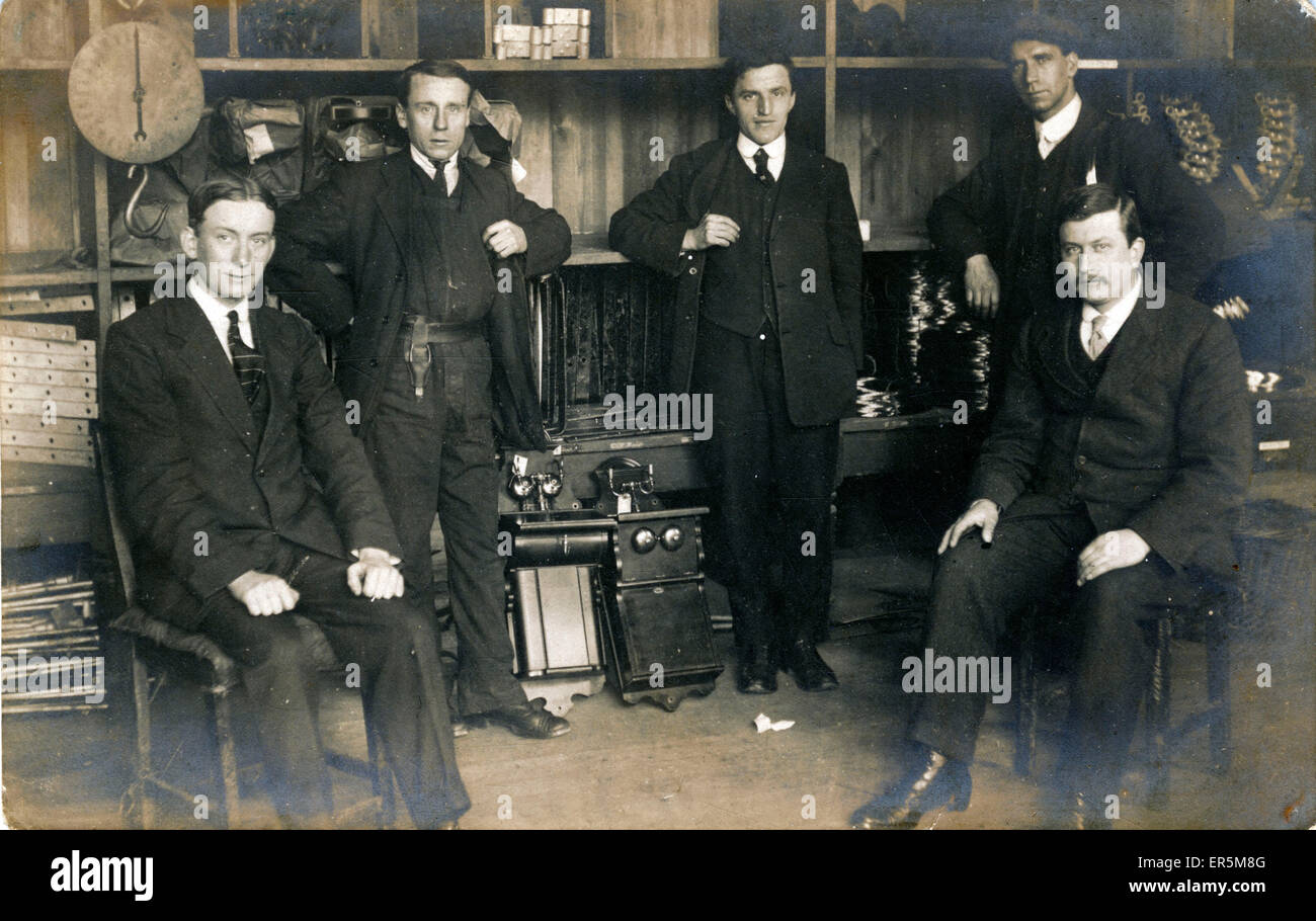 GPO Telephone Engineers and Apparatus, England Stock Photo - Alamy