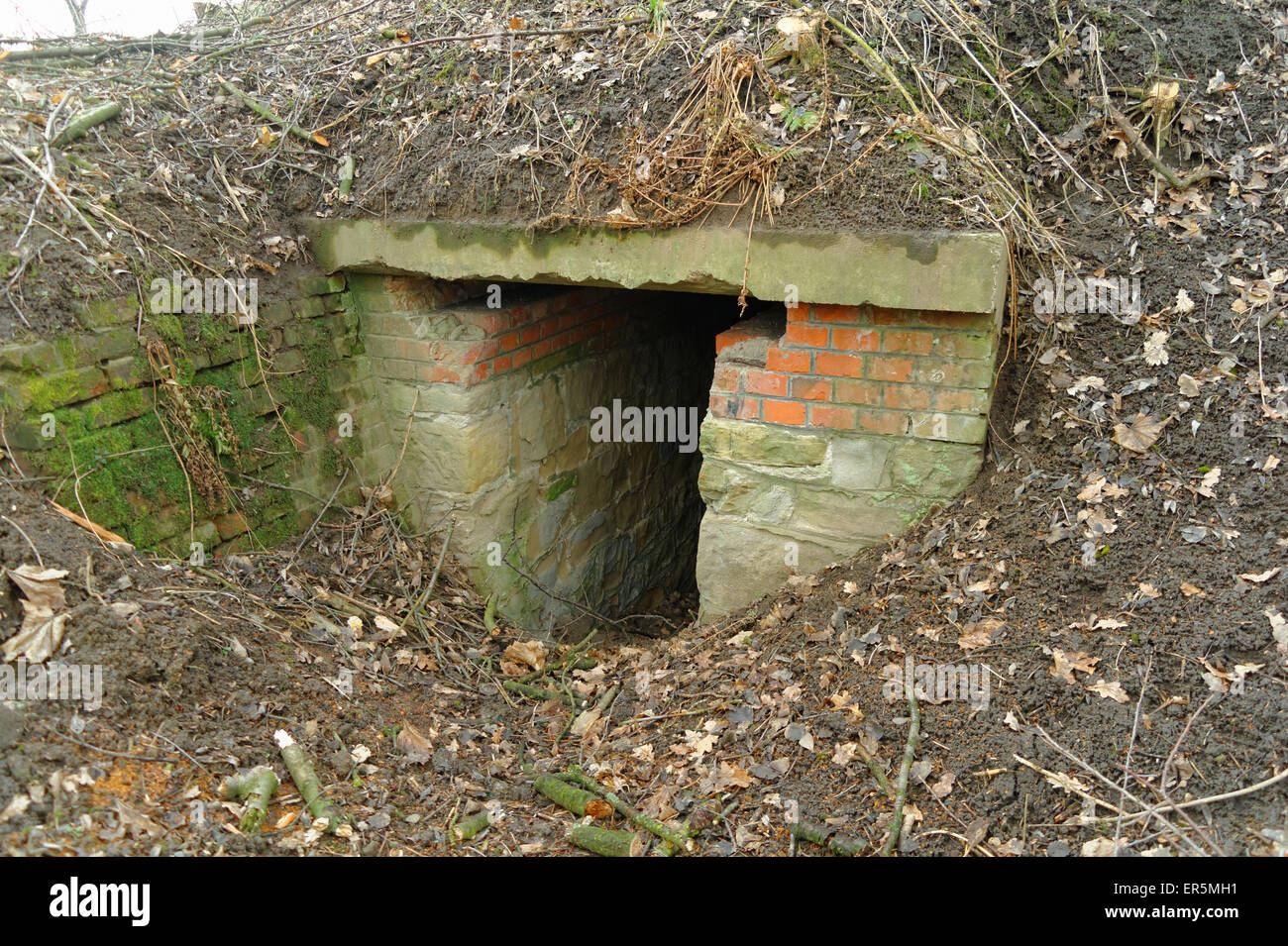 entrance to the old underground fortress Stock Photo - Alamy
