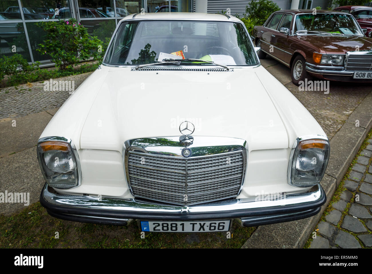 BERLIN - MAY 10, 2015: Mid-size luxury car Mercedes-Benz 250CE (W114 ...