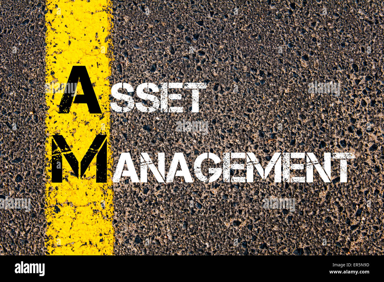 Concept image of Business Acronym AM as ASSET MANAGEMENT written over ...