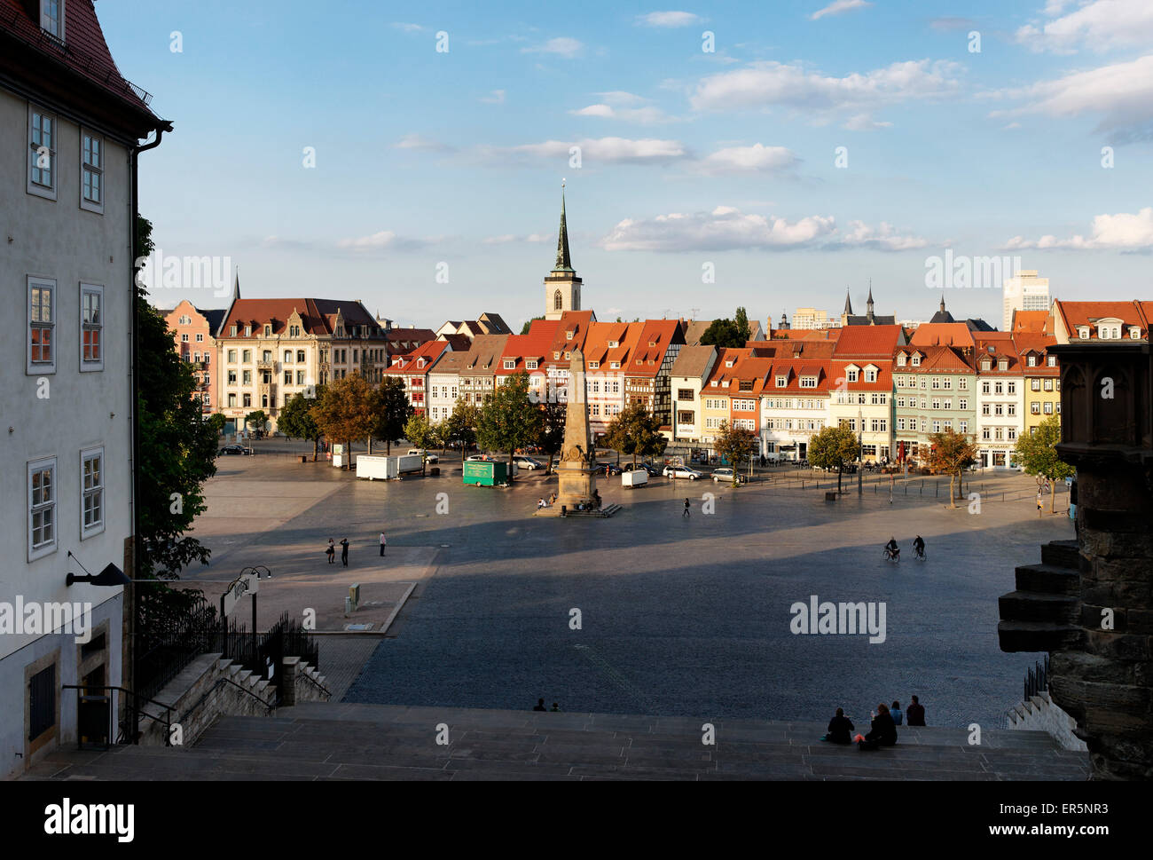 Cathedral Steps, Cathedral Square, Domplatz, Erfurt, Thuringia, Germany ...