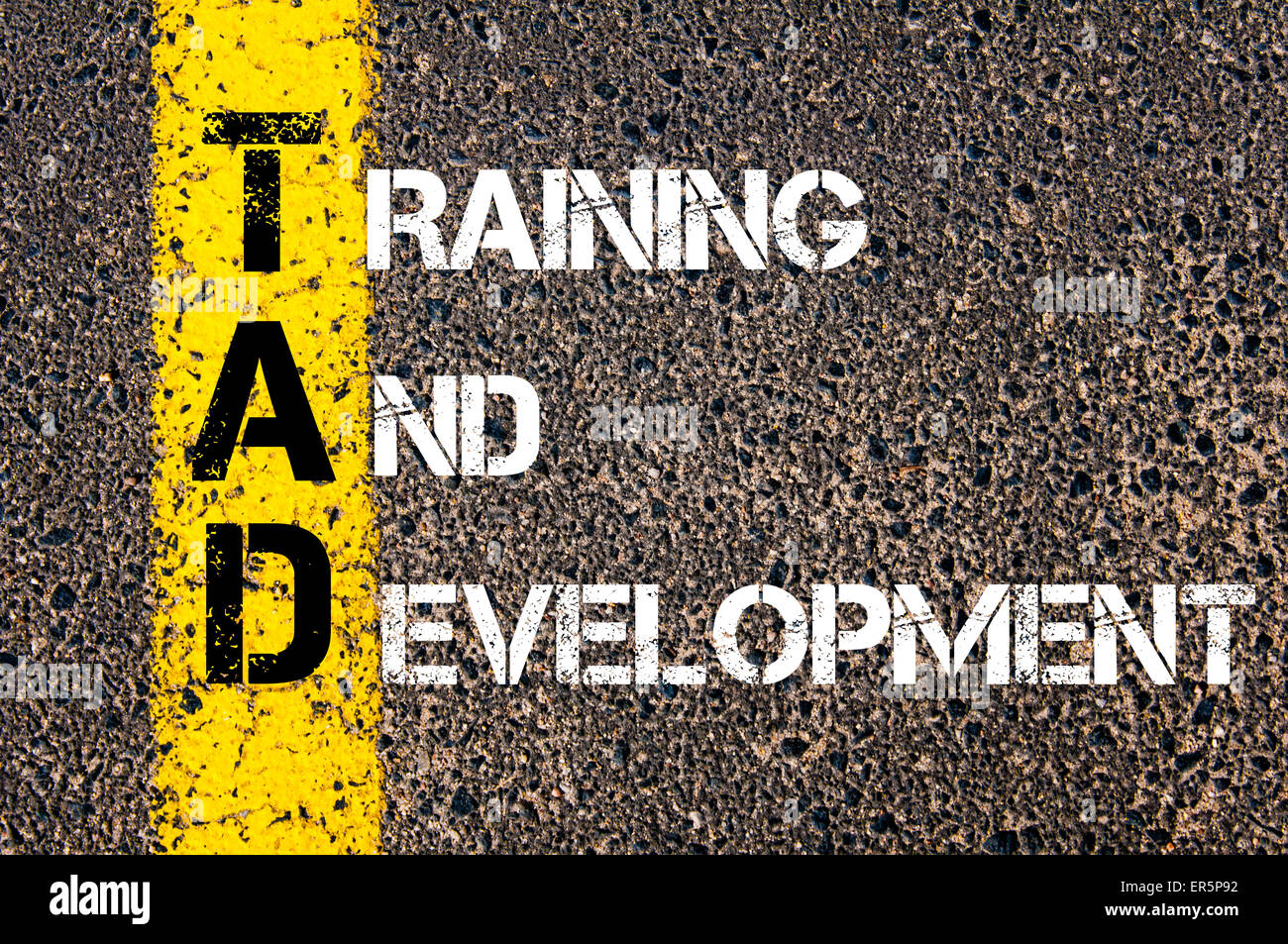 Concept image of Business Acronym TAD as TRAINING AND DEVELOPMENT ...