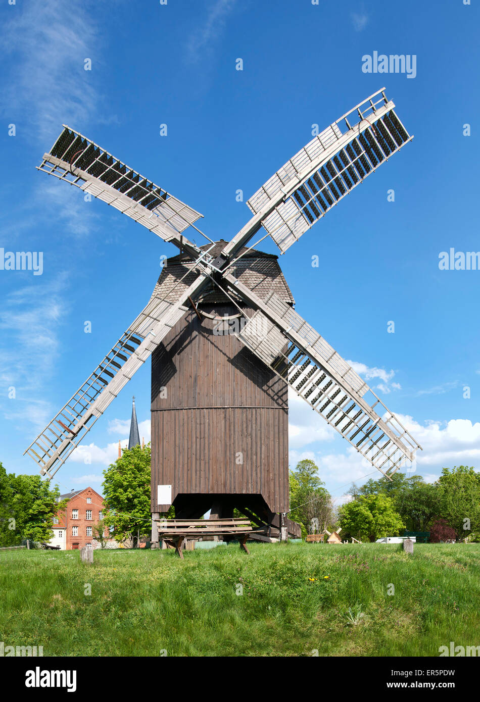 Windmill in Werder an der Havel, Land Brandenburg, Germany Stock Photo ...