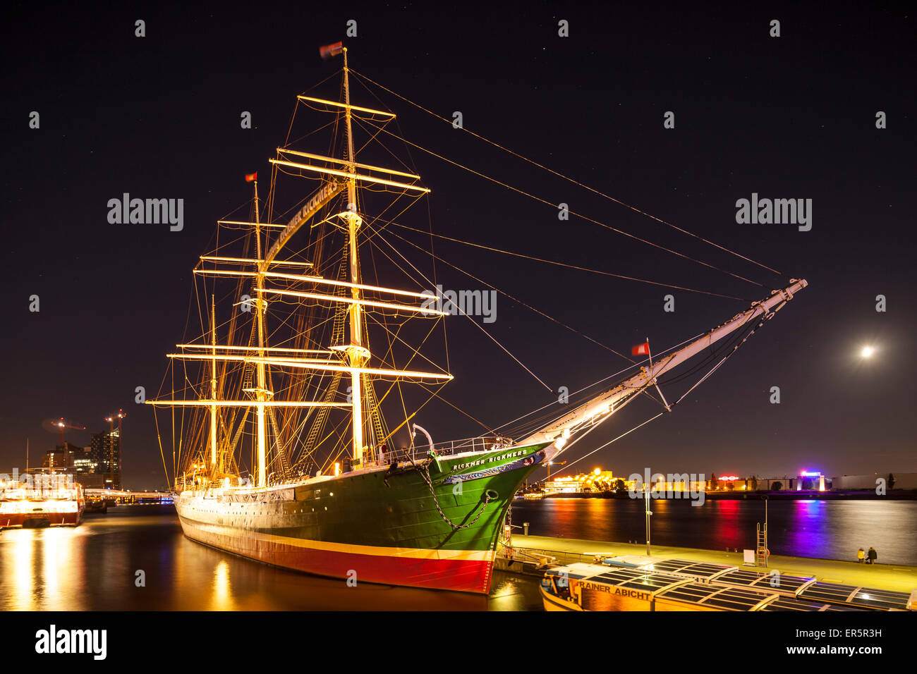 Museum ship Rickmer Rickmers, Hamburg, Germany Stock Photo - Alamy