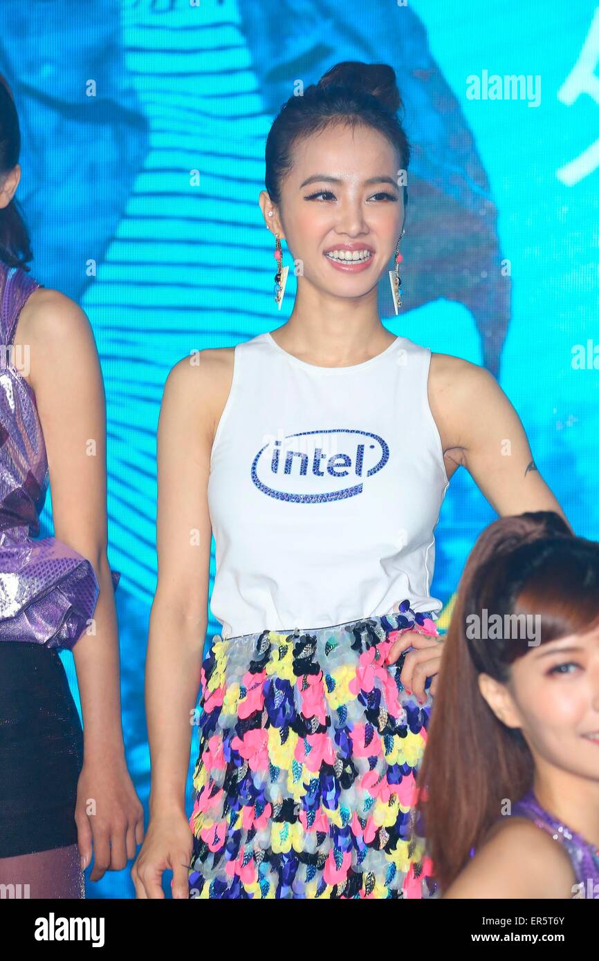 Taipei, Taiwan, China. 27th May, 2015. Jolin attends the opening ...