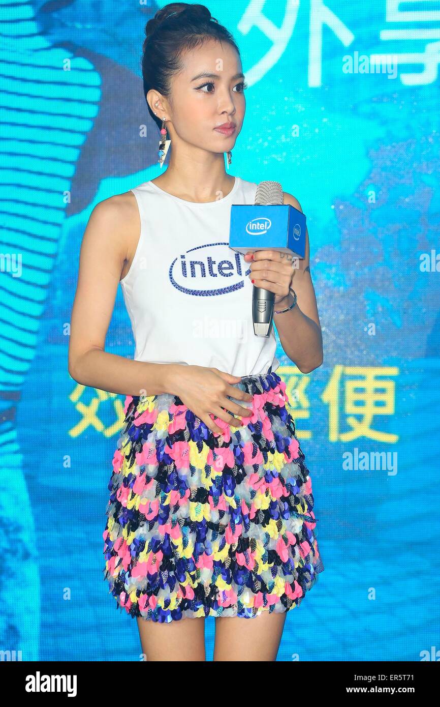 Taipei, Taiwan, China. 27th May, 2015. Jolin attends the opening ...
