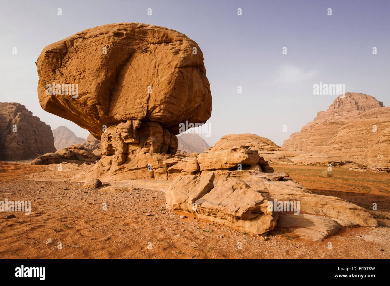 Rock formation, Wadi Rum, Jordan, Middle East Stock Photo - Alamy