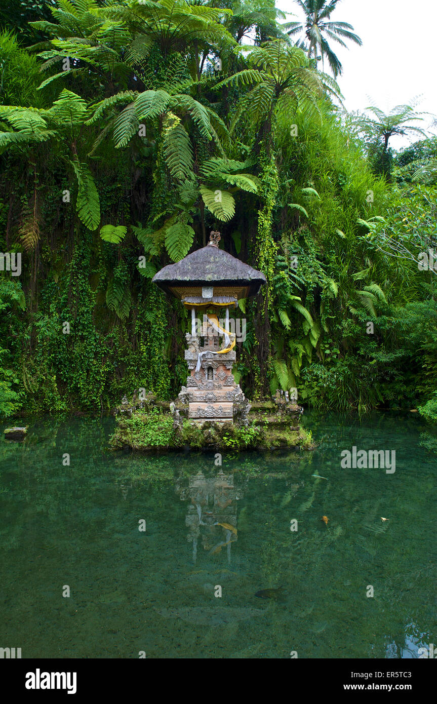Tirtha Empul temple at a sacred spring, East of Ubud, central Bali ...