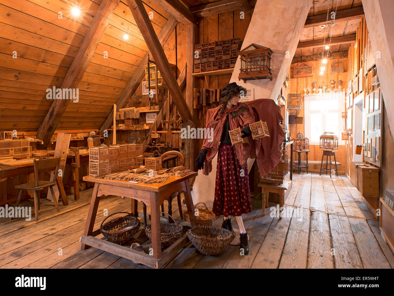 Canary bird museum, St. Andreasberg, Harz, Saxony-Anhalt, Germany ...