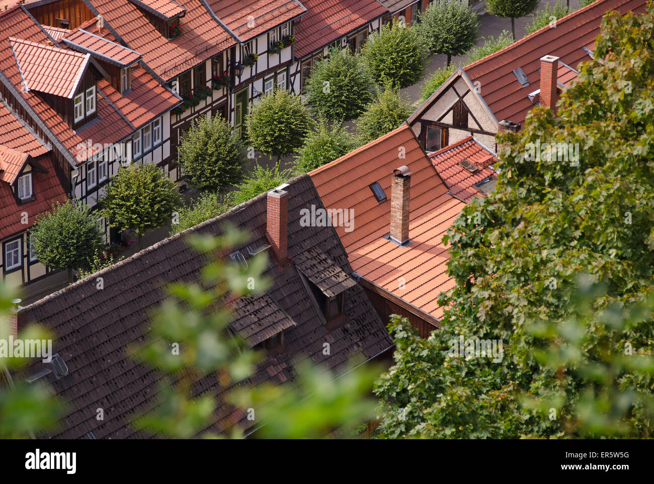 Stolberg Castle Stolberg Harz Saxony Anhalt Germany Stock Photos ...