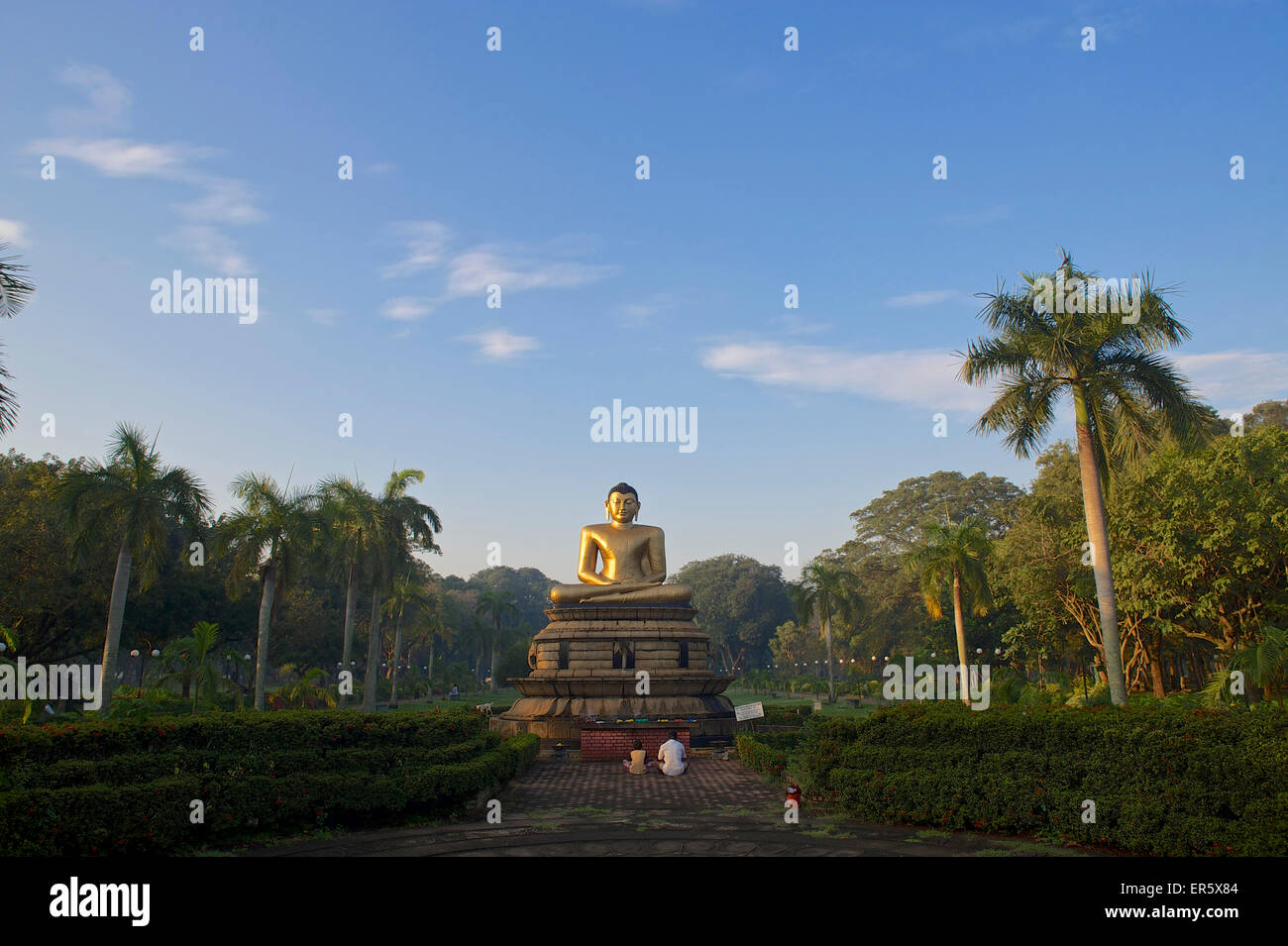Sitting Buddha in the Viharamahadevi Park, Colombo, Sri Lanka Stock ...