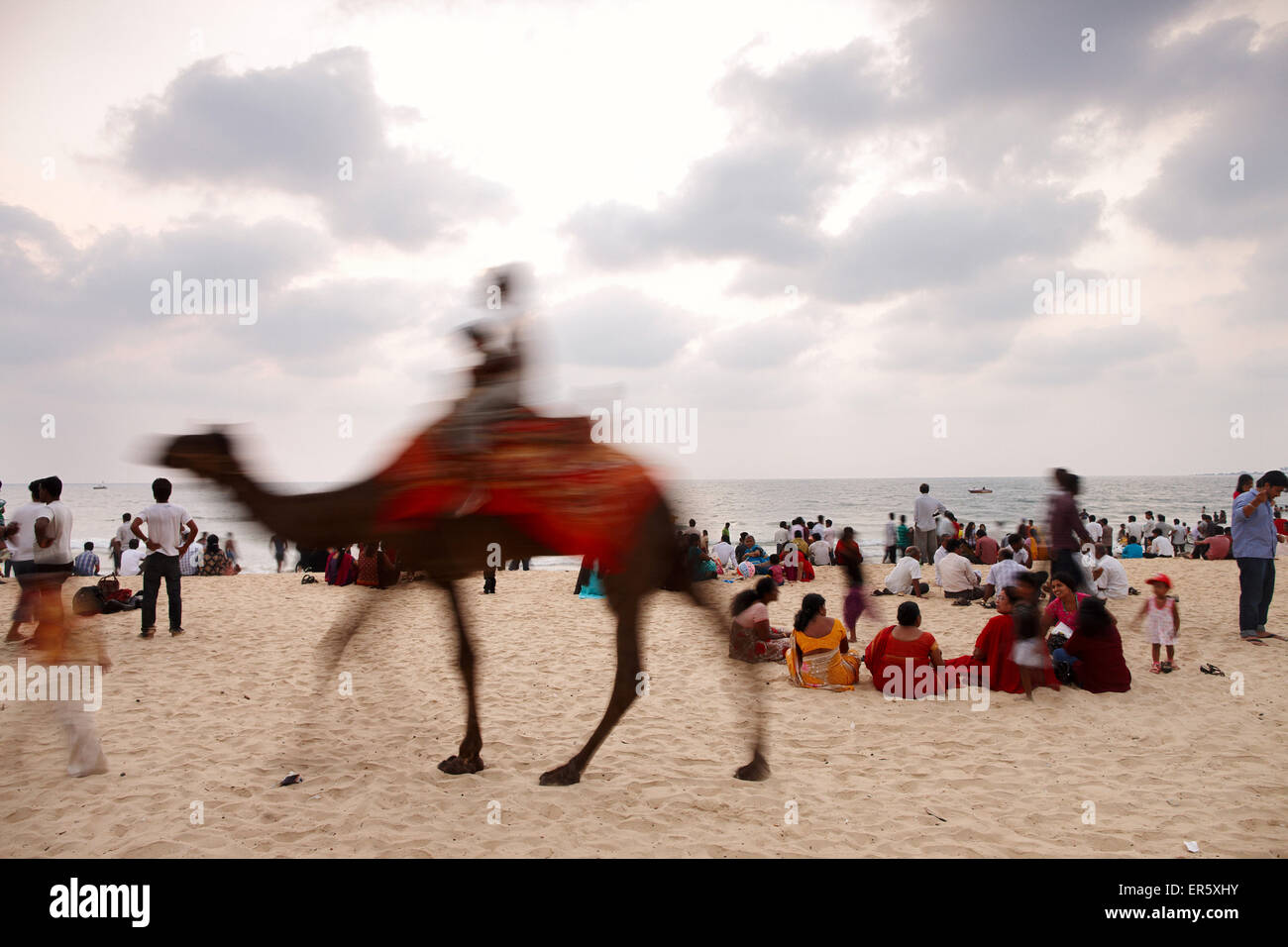 Visitors at Malpe Beach, Udipi, Karnataka, India Stock Photo - Alamy