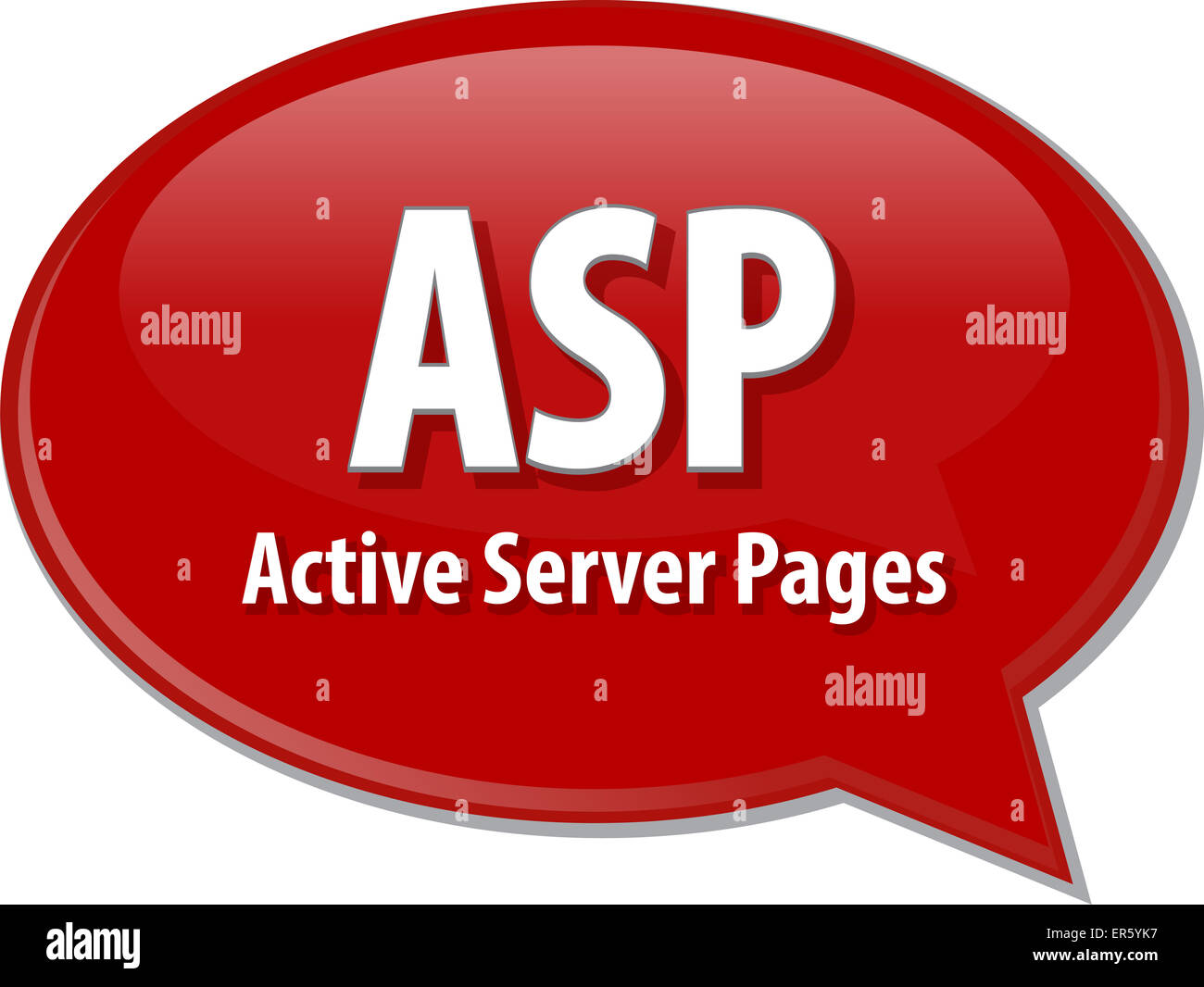 speech bubble illustration of information technology acronym ...