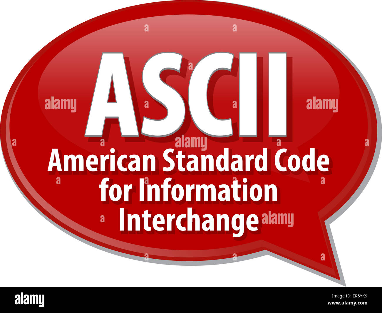 speech bubble illustration of information technology acronym ...