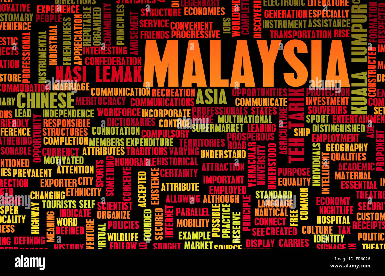 Malaysia Kuala Lumpur as a Abstract Concept Art Stock Photo - Alamy