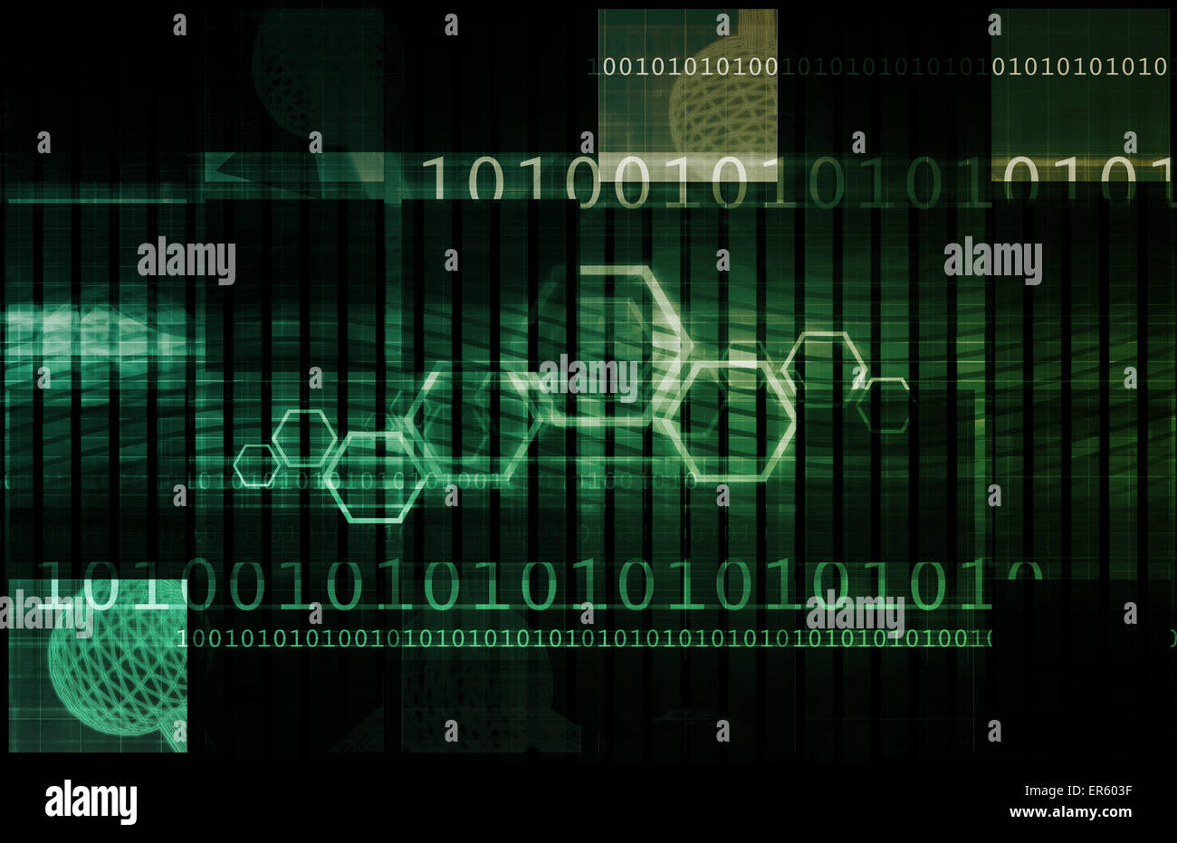 Computer Technology Concept with Global Reach art Stock Photo - Alamy