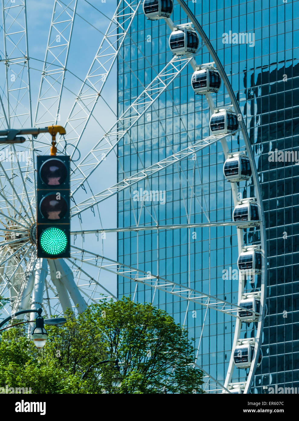 The geometric shapes of downtown Atlanta's glass architecture and ...