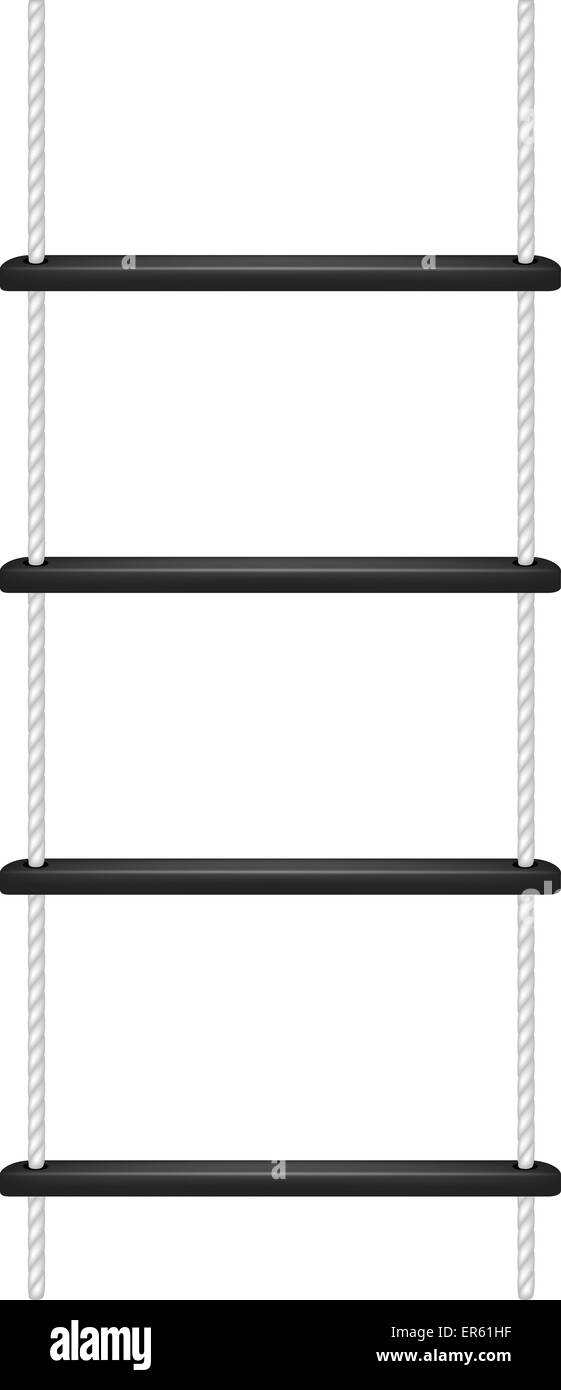 Rope ladder in white and black design Stock Vector Image & Art - Alamy