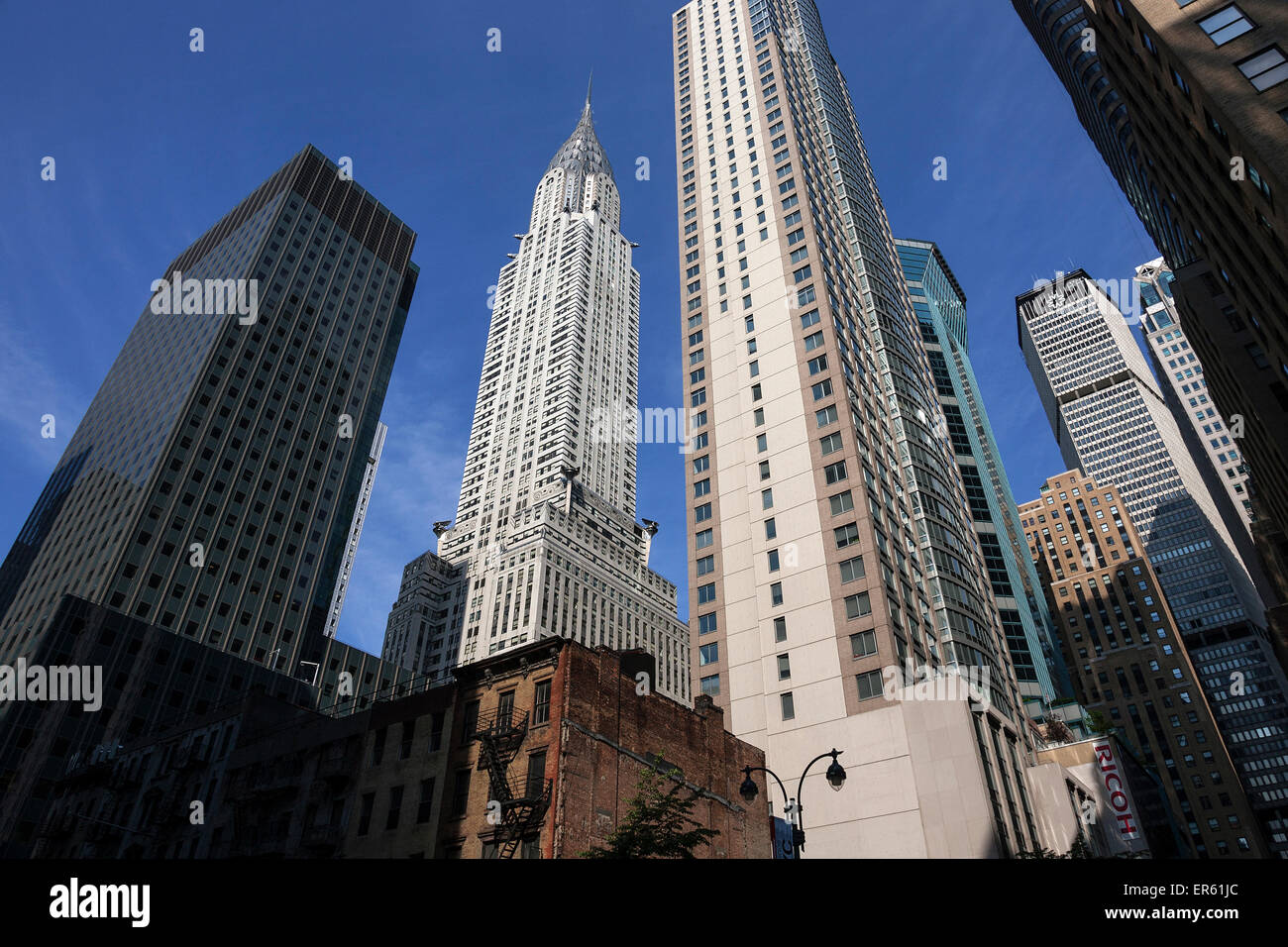 High-rise buildings, skyscrapers, the Chrysler Building in the middle ...