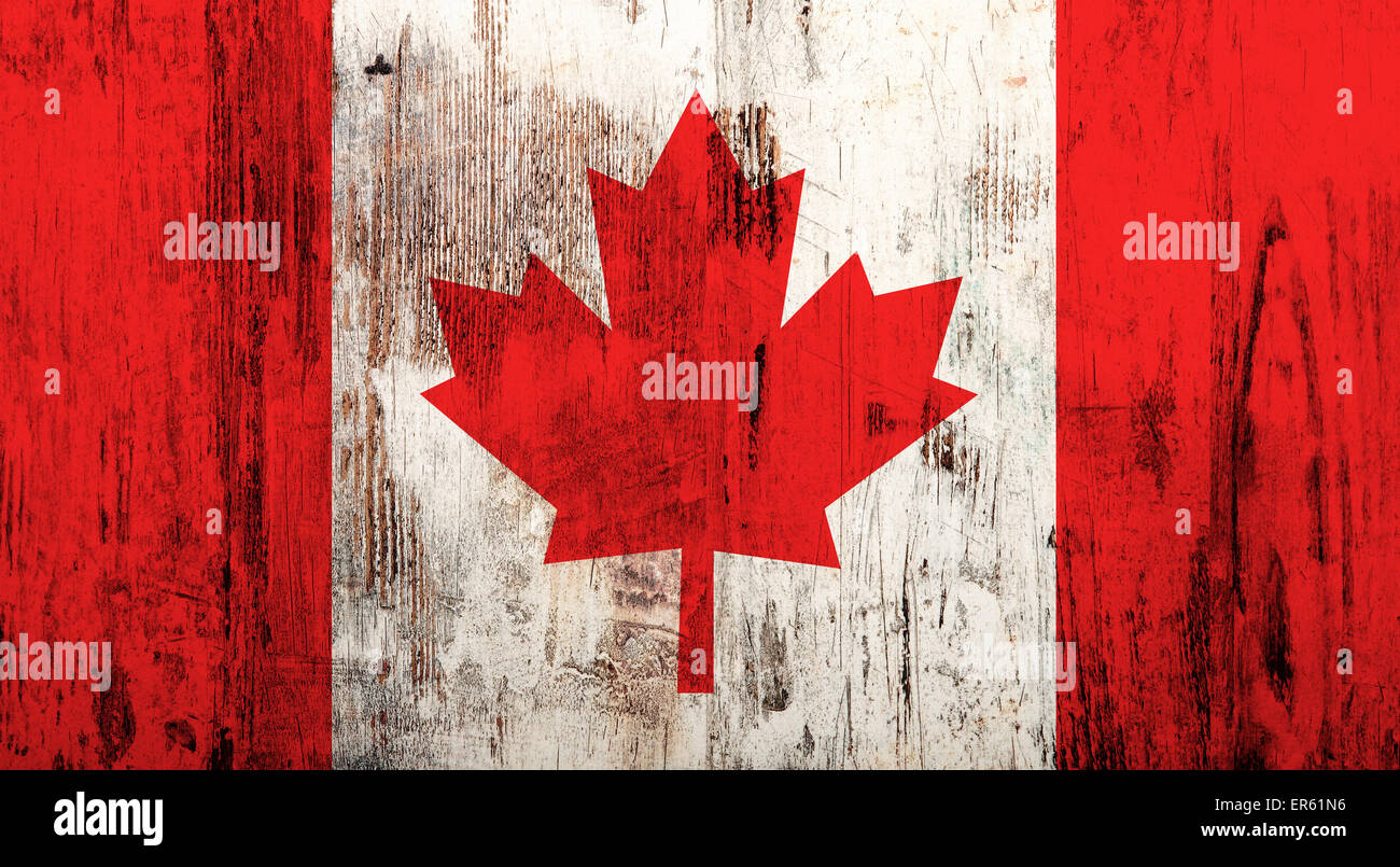Old and dirty textured canada flag Stock Photo - Alamy
