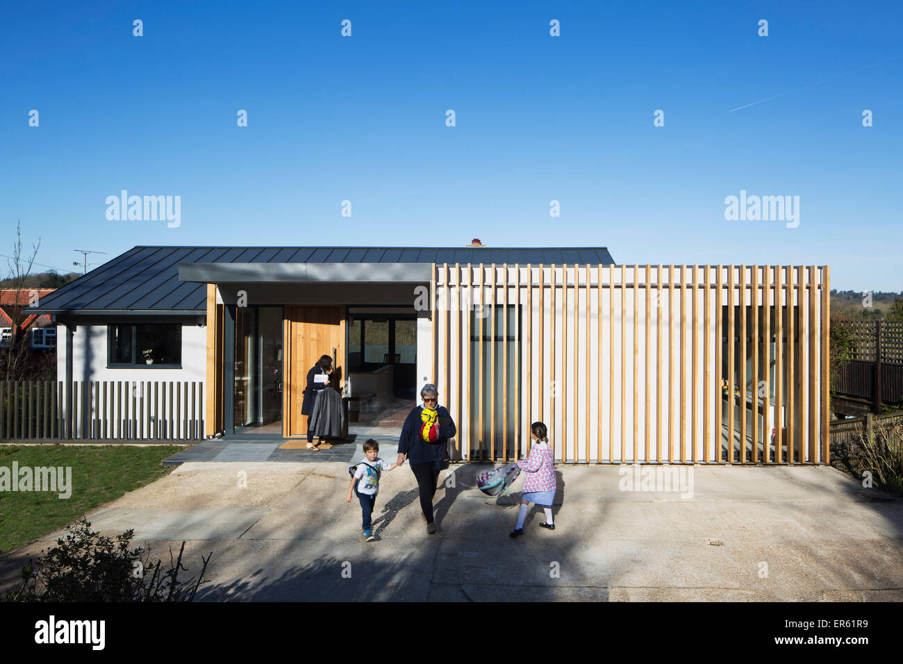 View front facade Upside down house Balcombe United Kingdom Architect ...