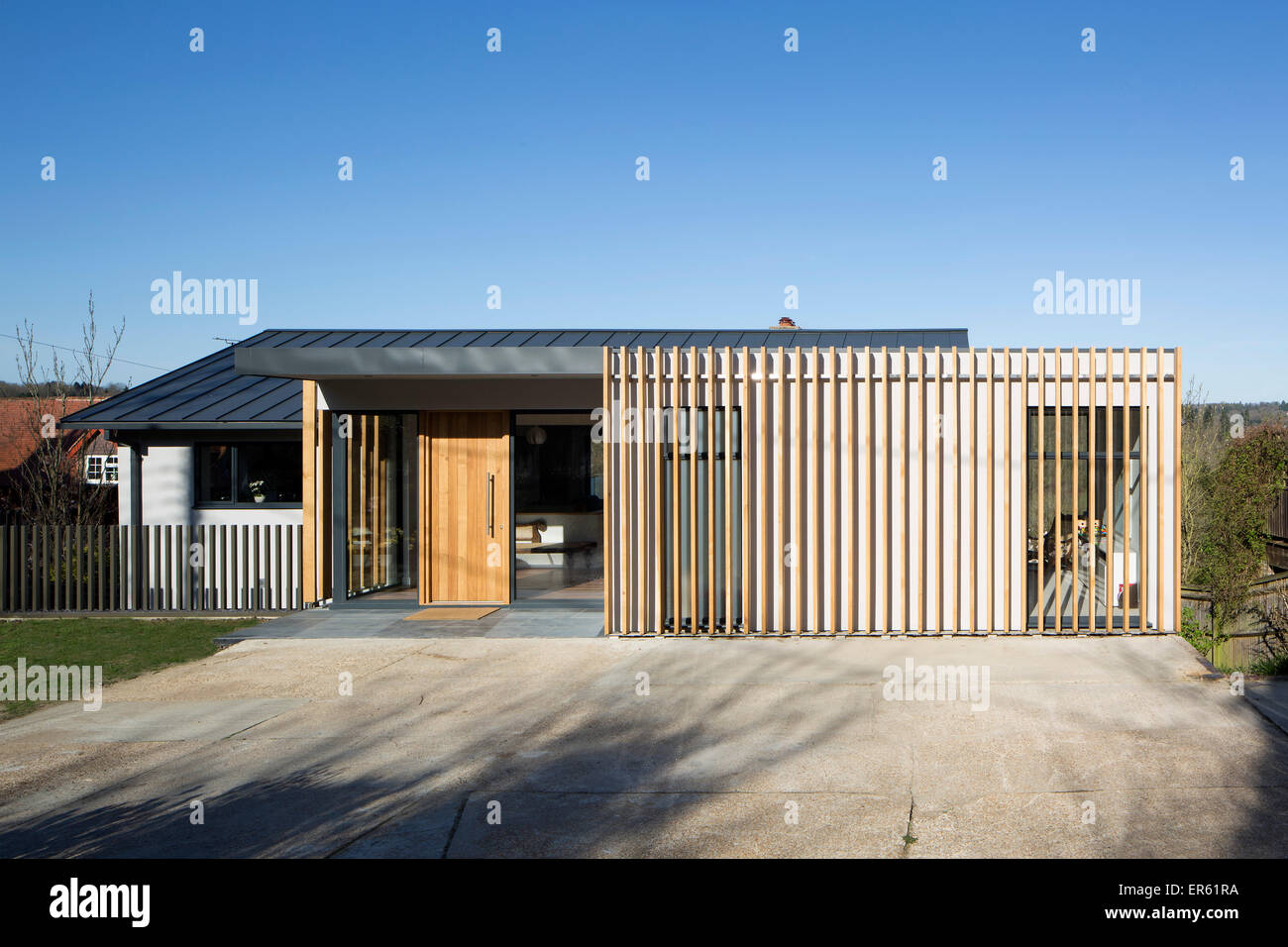 View front facade Upside down house Balcombe United Kingdom Architect ...