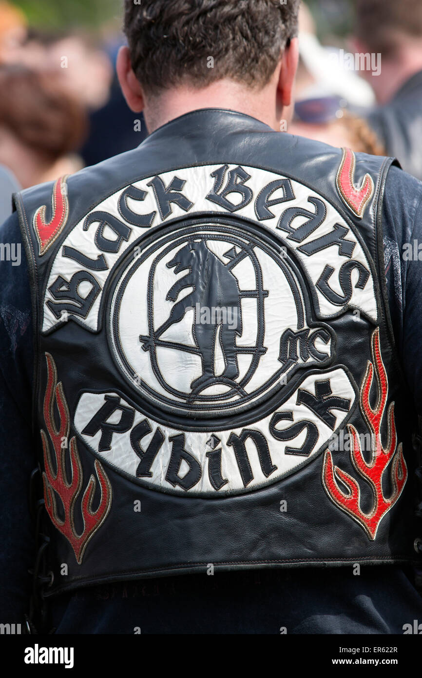 Cowl of a Russian Black Bears rocker, rear view Stock Photo - Alamy