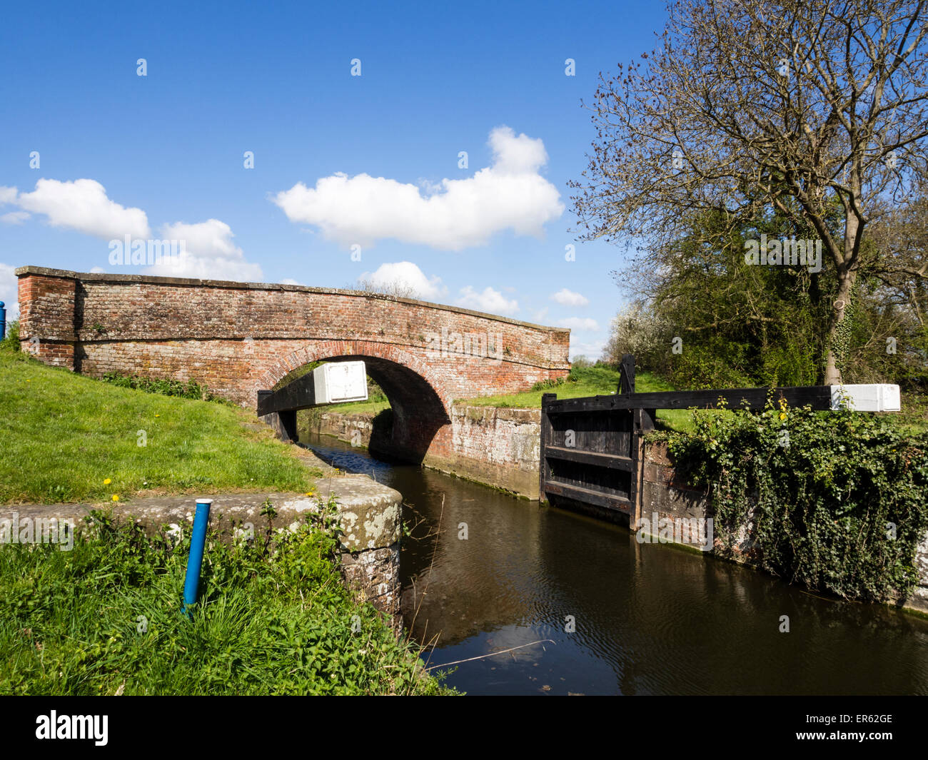 Beeleigh Lock on the River Chelmer and Blackwater Navigation in Essex ...