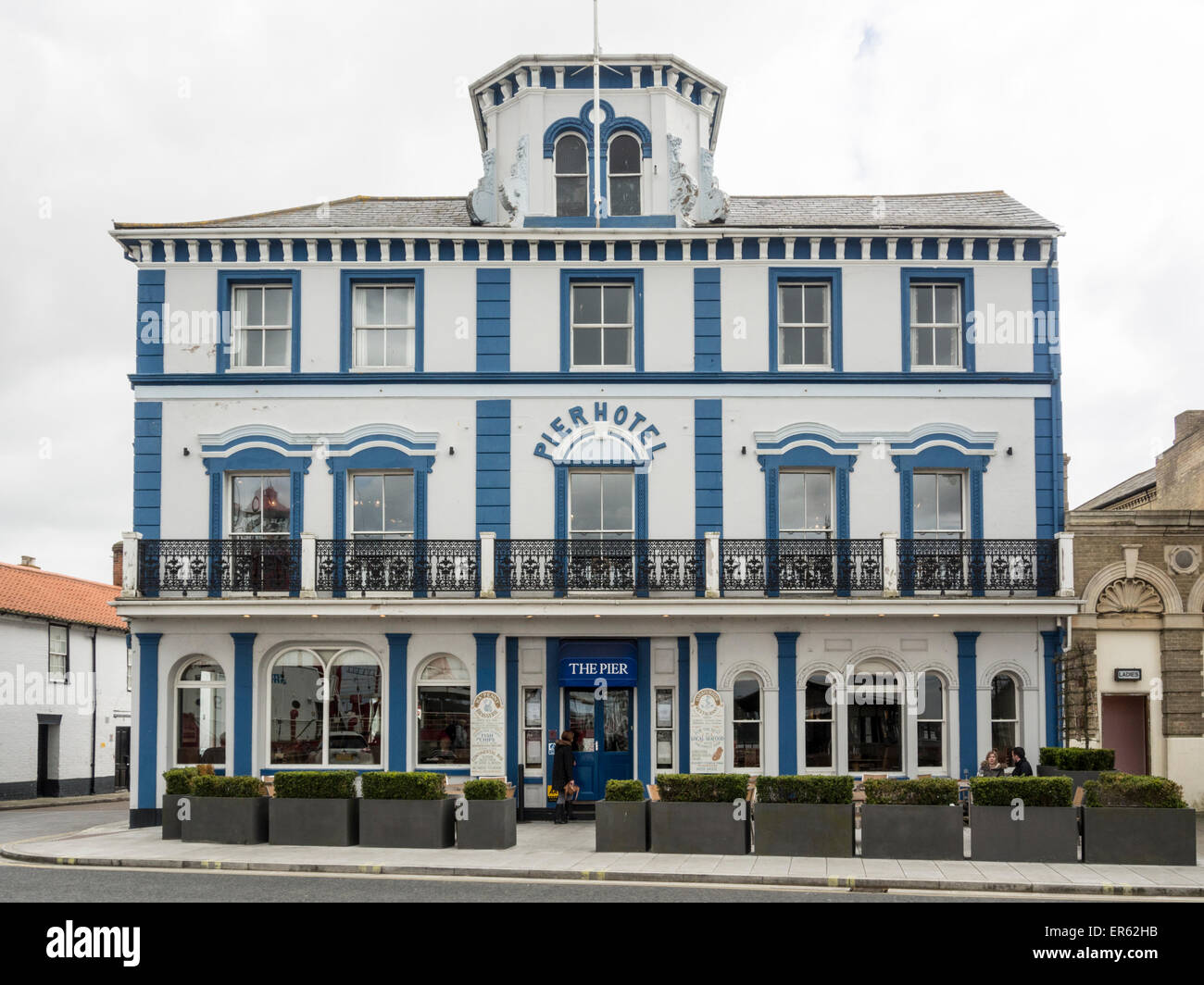 Pier hotel and restaurant in Harwich Essex Stock Photo - Alamy