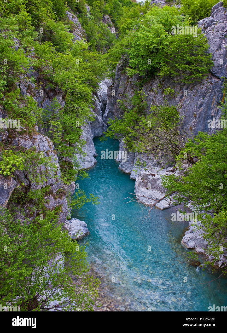 Valbona river, Valbona Valley National Park, Albanian Alps, Albania ...