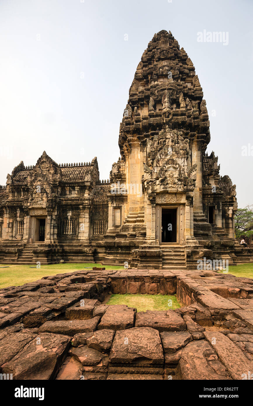 Fish ponds, Phlap Phla, in front of the main entrance, Prasat, Phimai ...