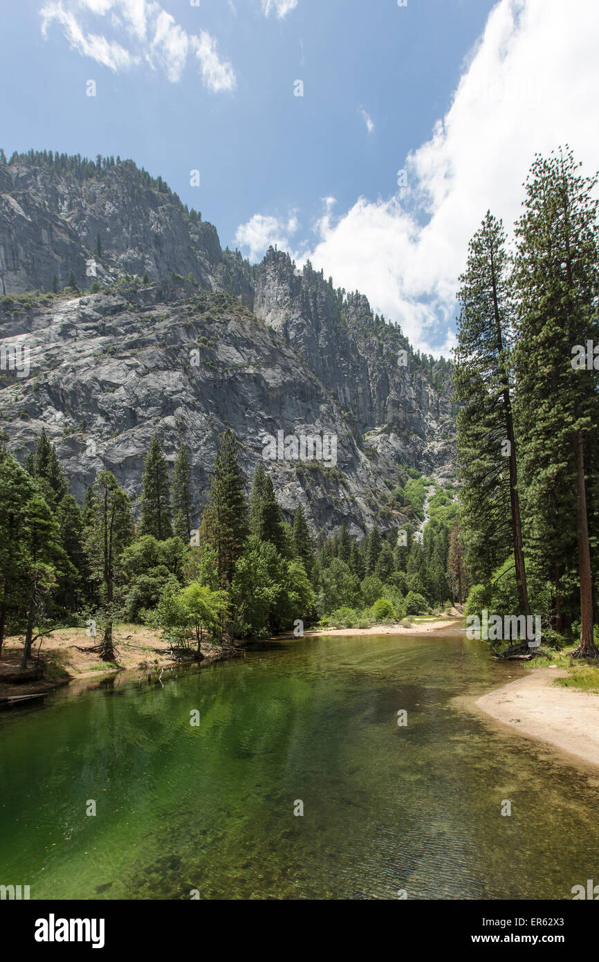 Merced River in Yosemite Valley, Yosemite National Park, California ...