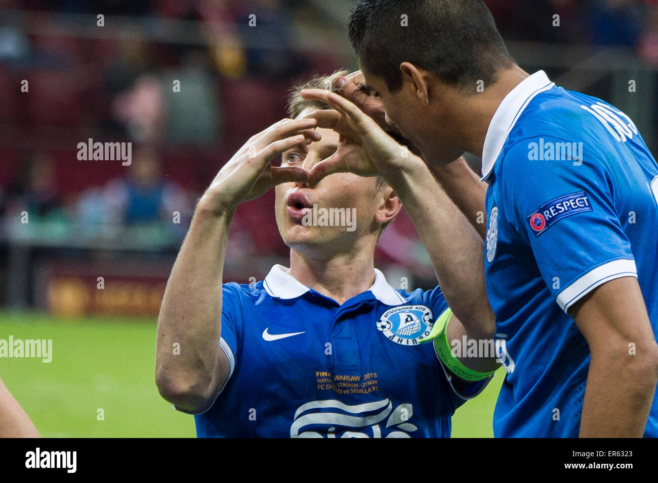 Warsaw, Poland. 27th May, 2015. Ruslan Rotan (Dnipro) Football/Soccer ...