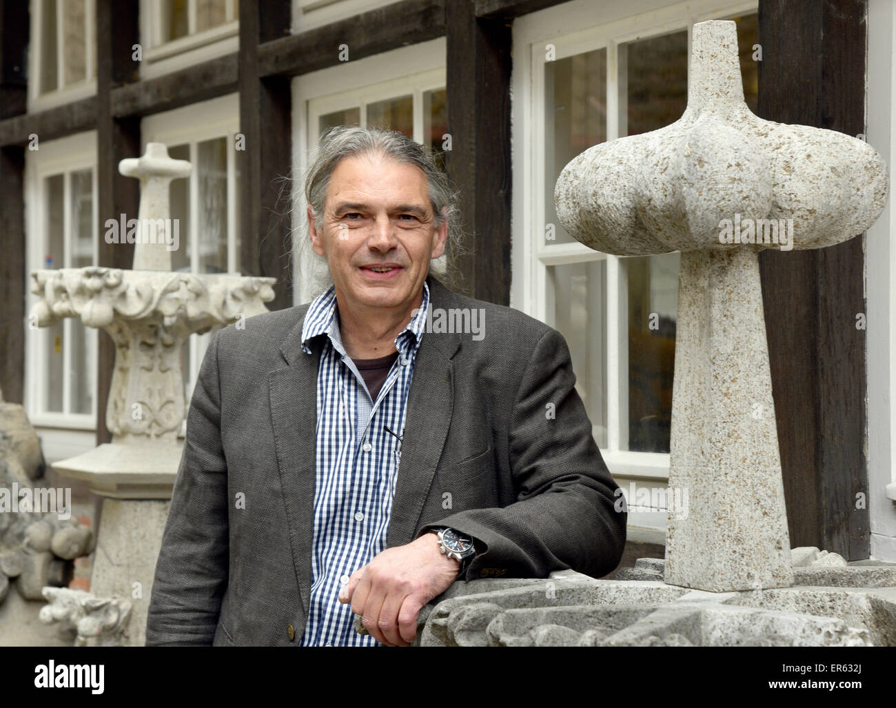Ulm, Germany. 21st May, 2015. The cathedral master builder Michael ...