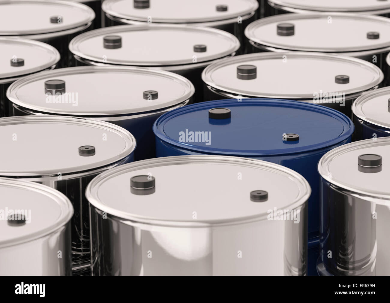 Blue barrels hi-res stock photography and images - Alamy