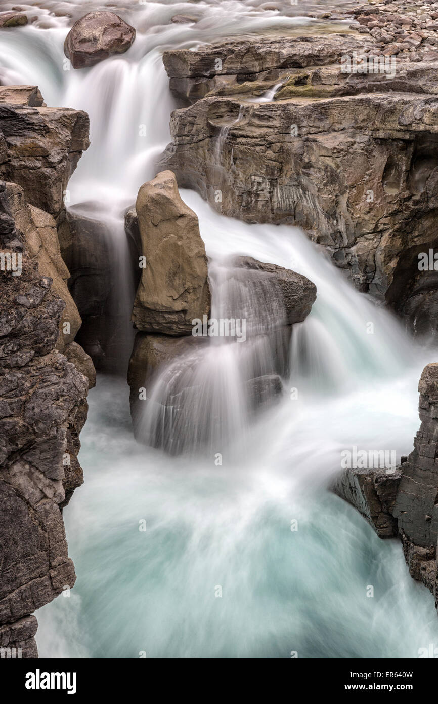 Sunwapta Falls - Jasper national park, Alberta, Canada Stock Photo - Alamy
