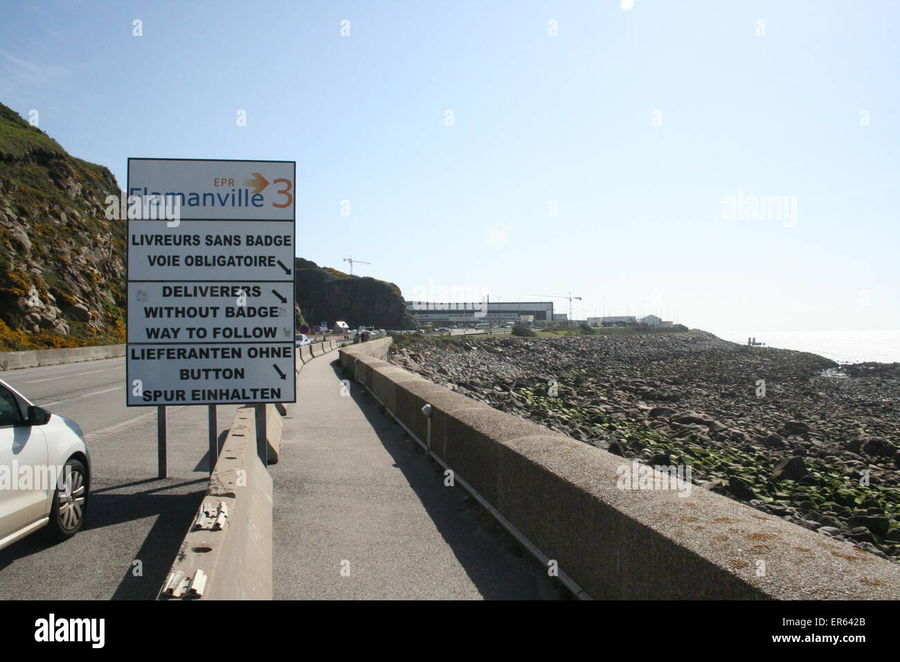 Flamanville nuclear power plant. Normandy France Stock Photo - Alamy