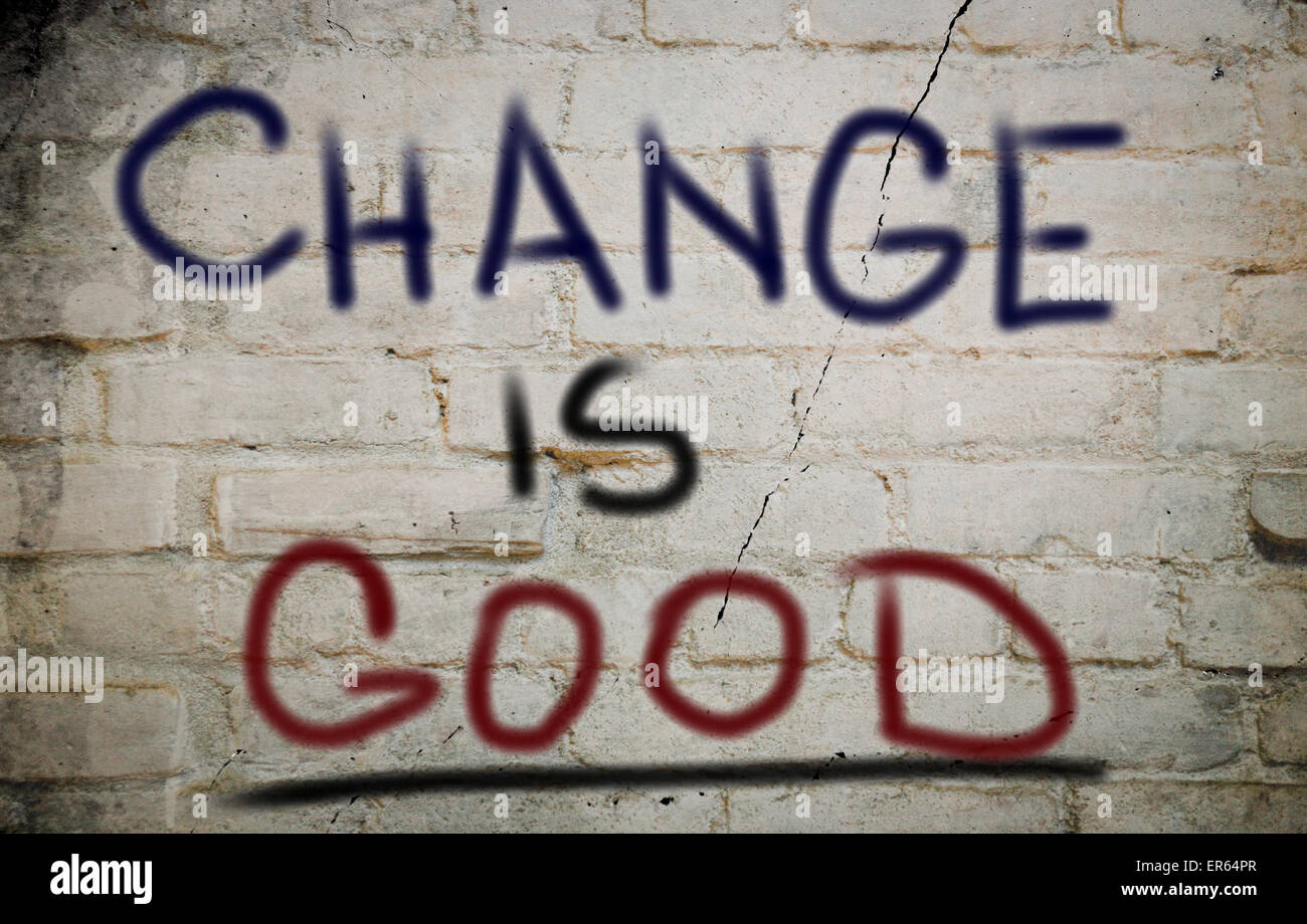 Change Is Good Concept Stock Photo - Alamy