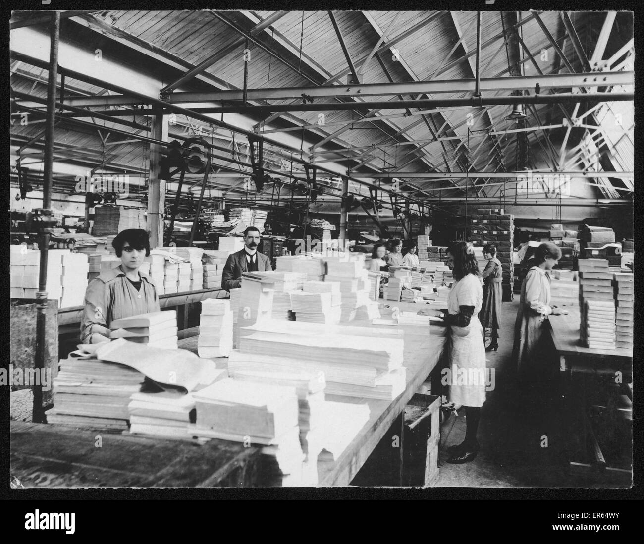 FACTORY INTERIOR 1915 Stock Photo - Alamy