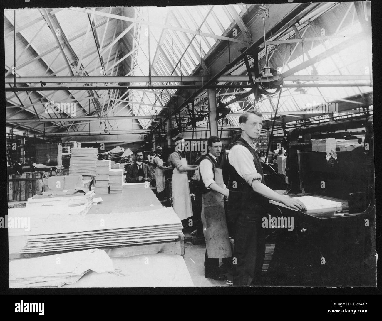 With paper Black and White Stock Photos & Images - Alamy