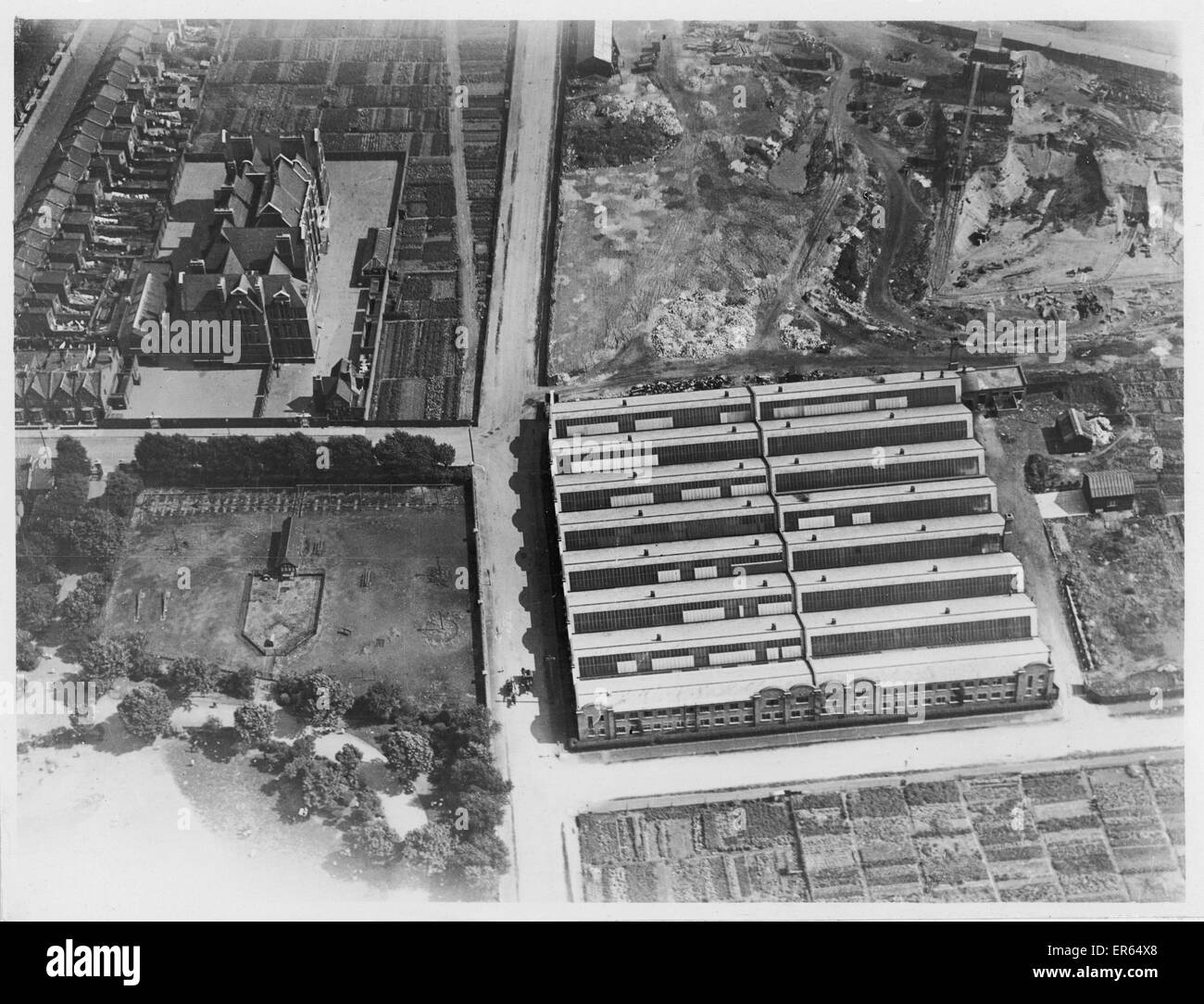 PAPER FACTORY FROM AIR Stock Photo - Alamy
