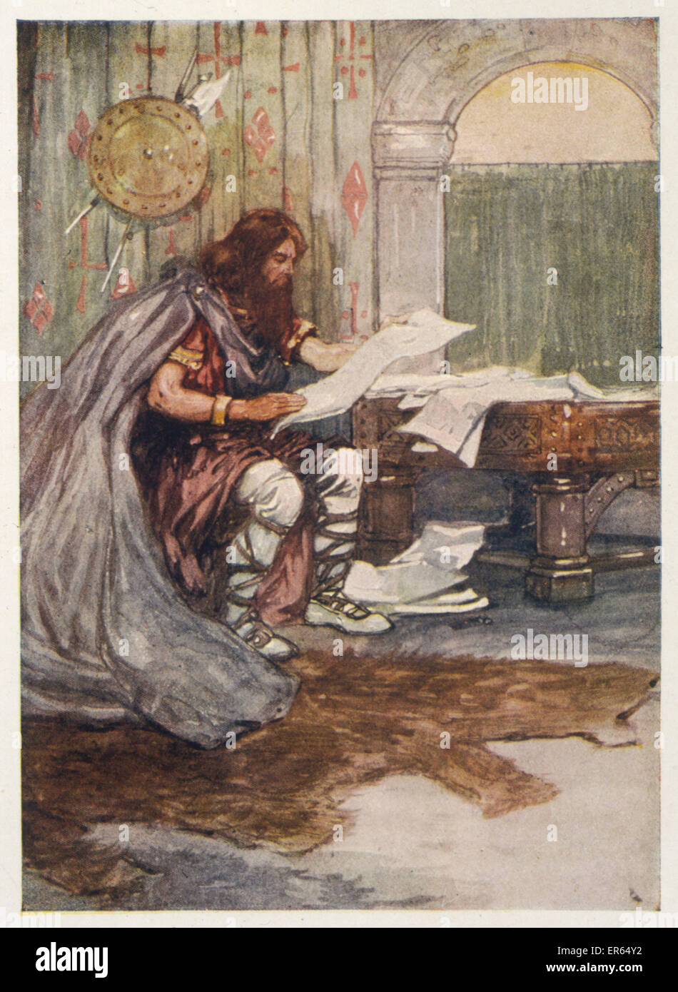 KING ALFRED READING Stock Photo - Alamy