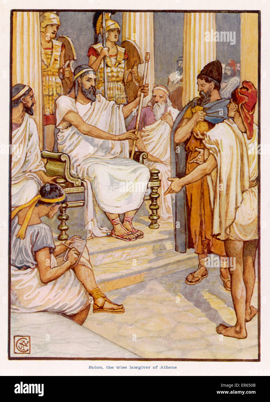 SOLON Athenian statesman, elected archon in circa 594 BC and initiated ...