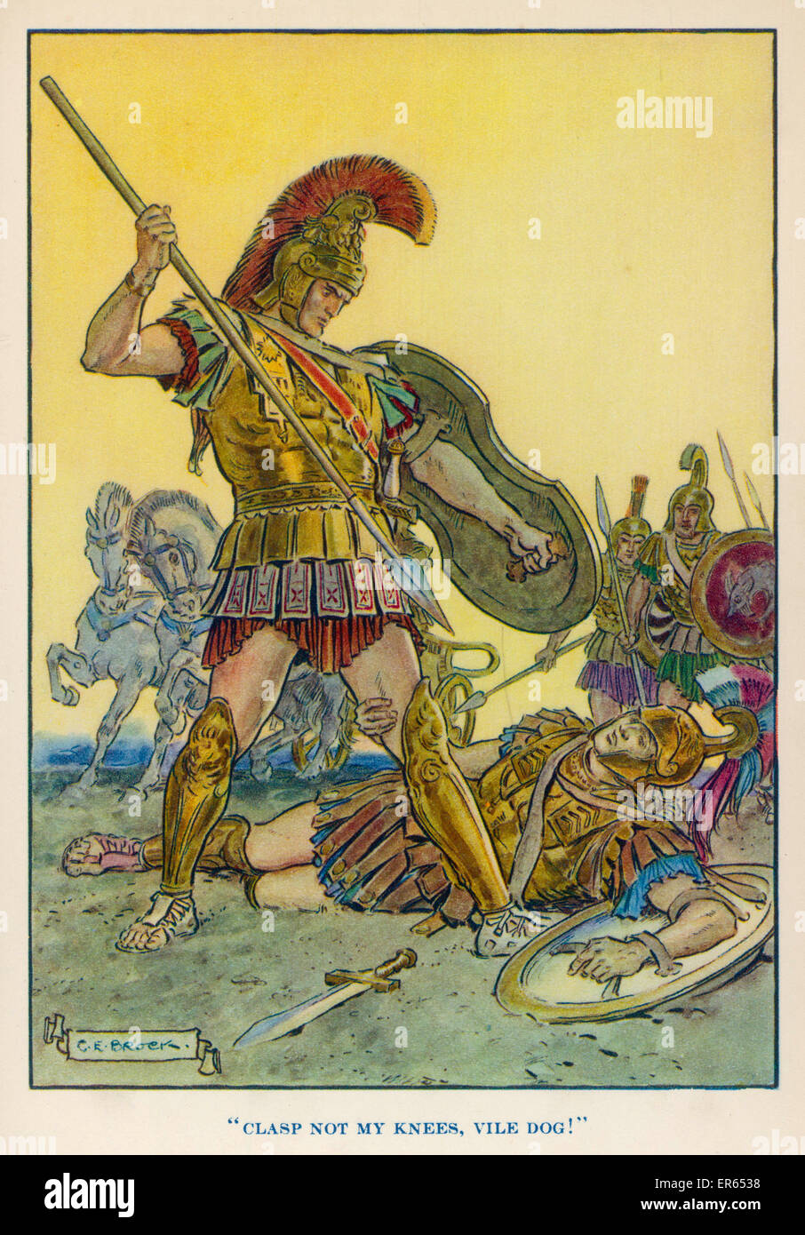 Achilles kills hector hi-res stock photography and images - Alamy