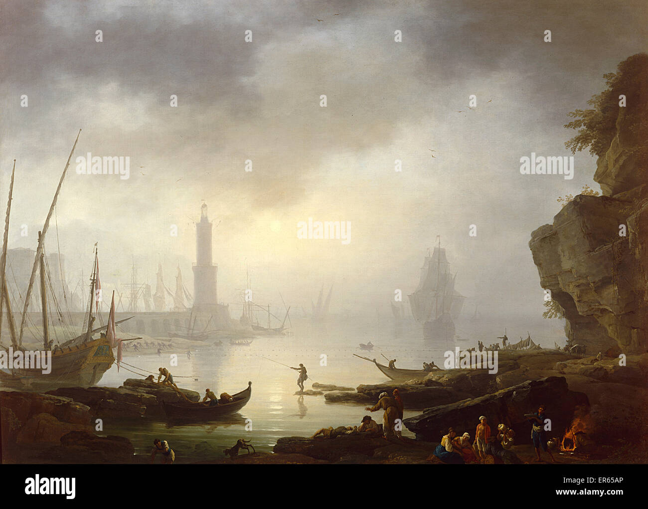 Harbour scene with ships hi-res stock photography and images - Alamy