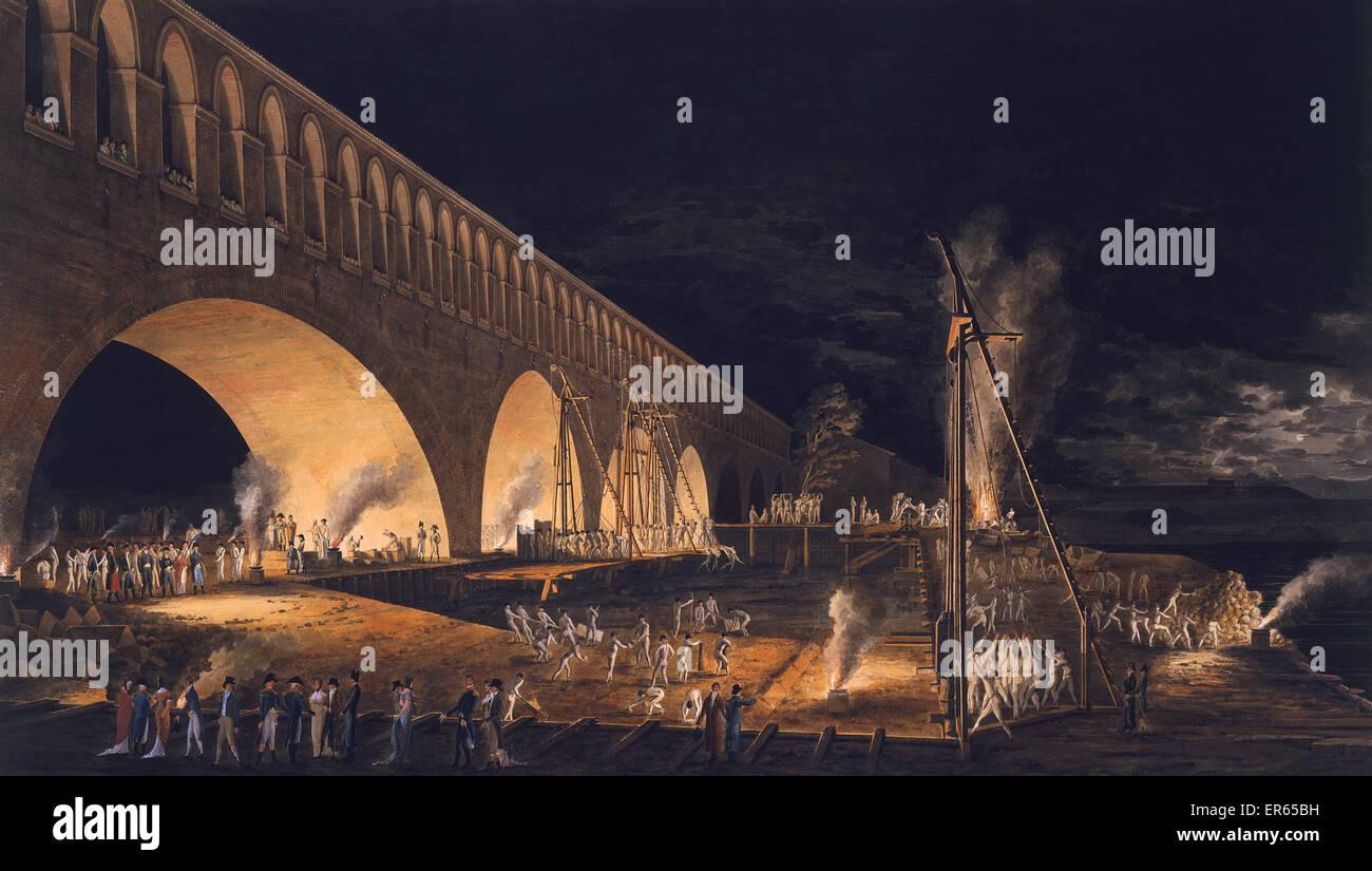 Night View, Bridge at Canaro, by Sanucca Stock Photo - Alamy