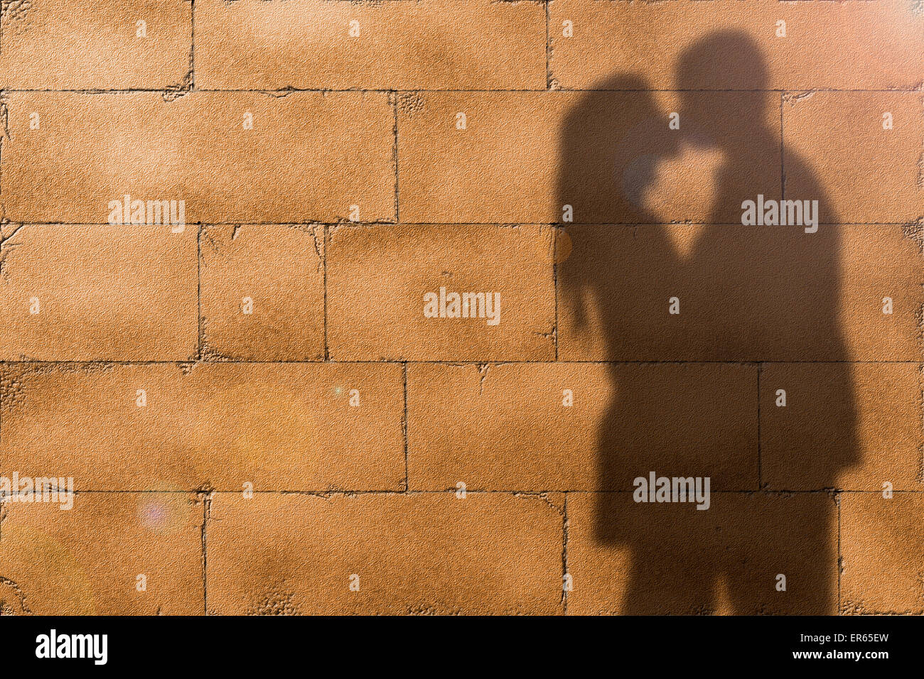 Male shadow kissing hi-res stock photography and images - Alamy